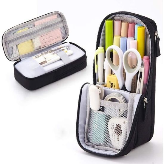Trousses Scolaire Debout Sac De Papeterie Trousse Pliante Grande ...