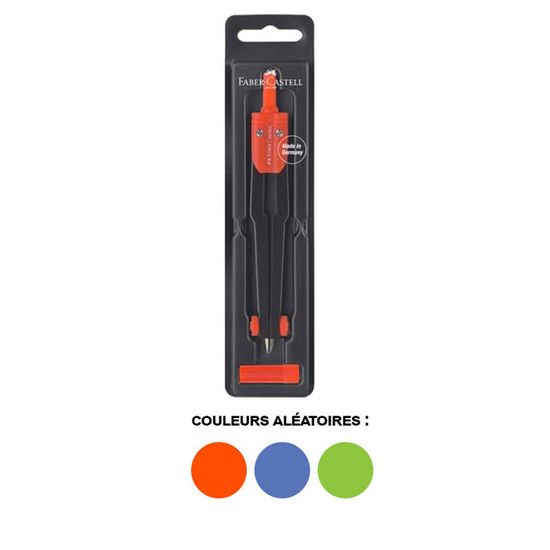 Compas - Scolaire - Avec mine graphite - Corps en métal - Faber-Castell ...