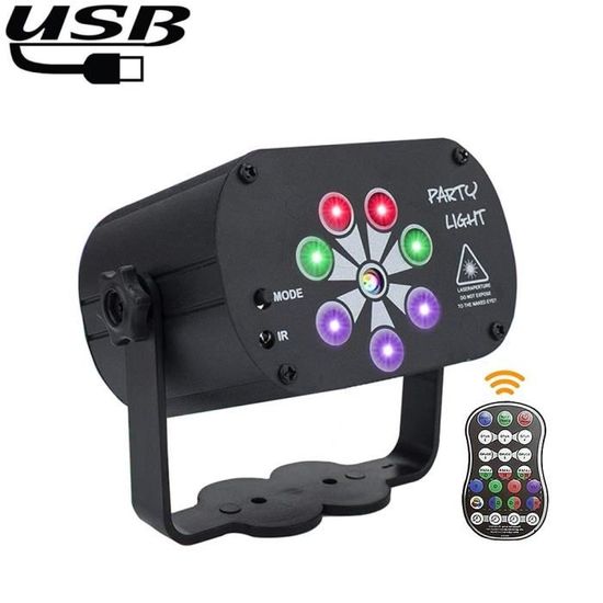 AMPOULE ECLAIRAGE DE SCENE,8 Beams-USB Powered--Projecteur Laser de ...