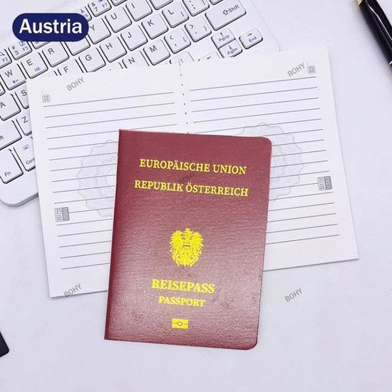 CAHIER,Austria-9x12.5 cm--Carnet De Notes Avec Passeport, Papeterie ...
