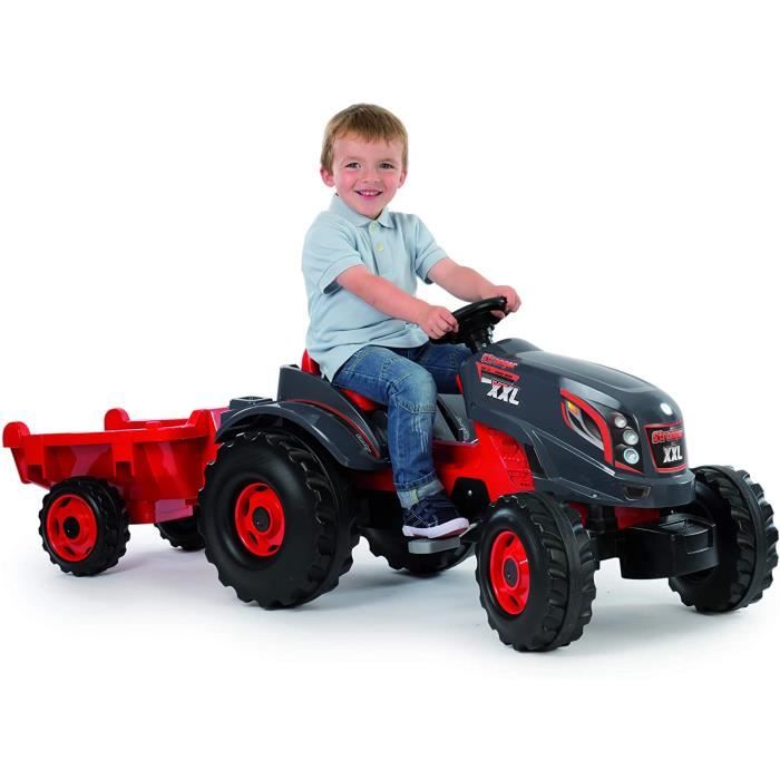Smoby - Tracteur Stronger XXL + Remorque - Grand Tracteur à Pédales ...