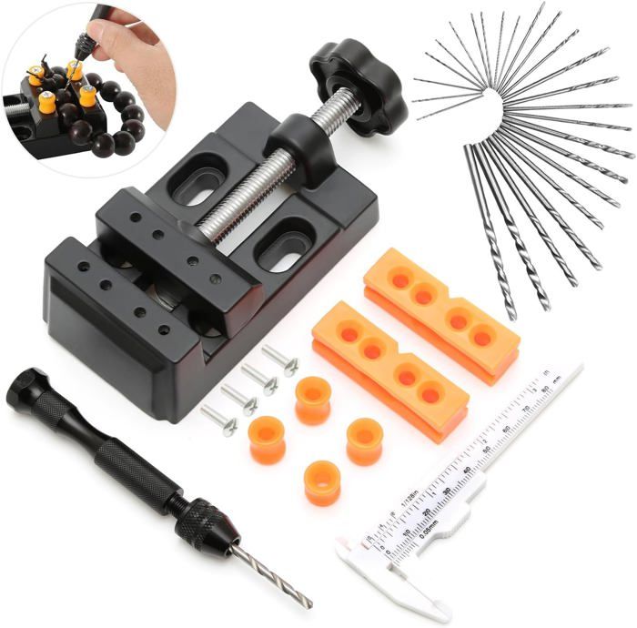 Perceuse à Main Modélisme avec 25 Pièces Mini Foret et Mini Etau ...