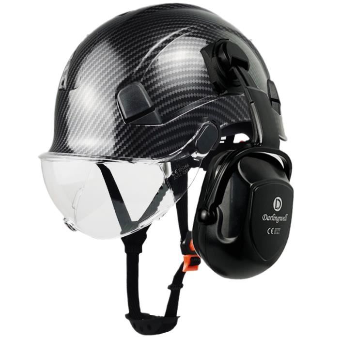 Casque BRBK CV B07 - Casque De Sécurité Avec Visière Et Suspension À 6 ...