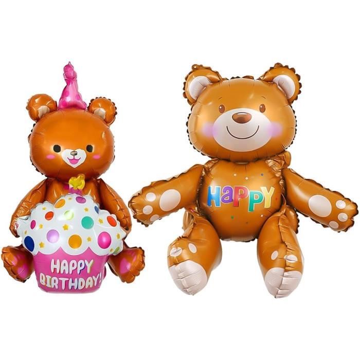 Grand Ballon Nounours Gonflable,Mignon Nounours Ballon Happy Birthday ...