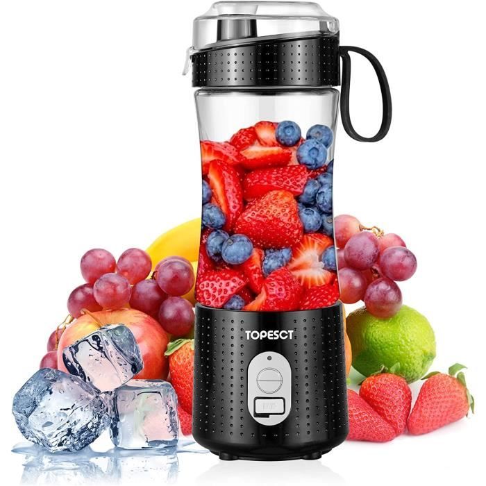 Mixeur portable pour fruits rechargeable avec USB, mini blender pour ...