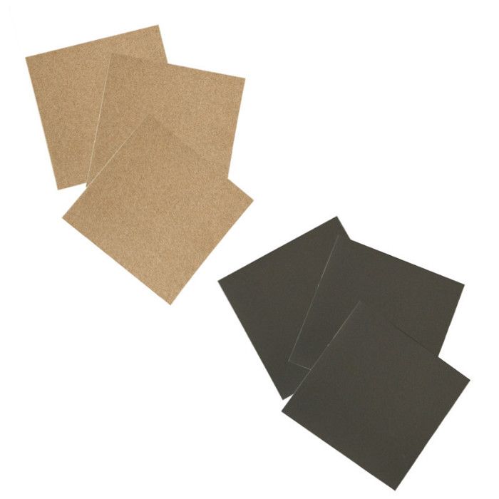 Pack papier abrasif 6 feuilles pour ponçage à l'eau et à sec : Sintofer ...