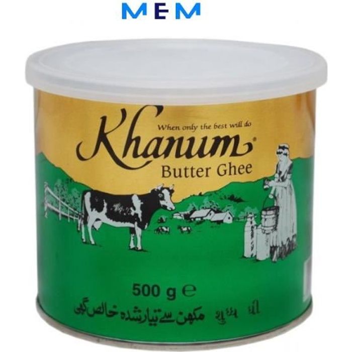 Beurre de vache clarifié (samneh) "halal 500 gr KHANUM - Cdiscount Au ...