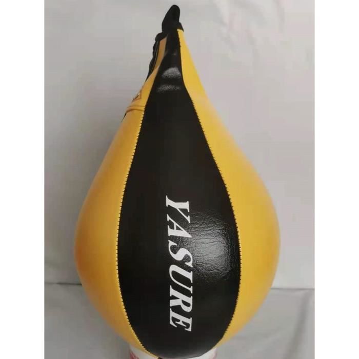 Yellow - Sac de boxe pour balle de vitesse, crochet pivotant suspendu ...