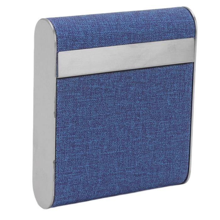 Cikonielf Cigarette Case, Brushed Stainless Steel 20 Capacity Rounded ...