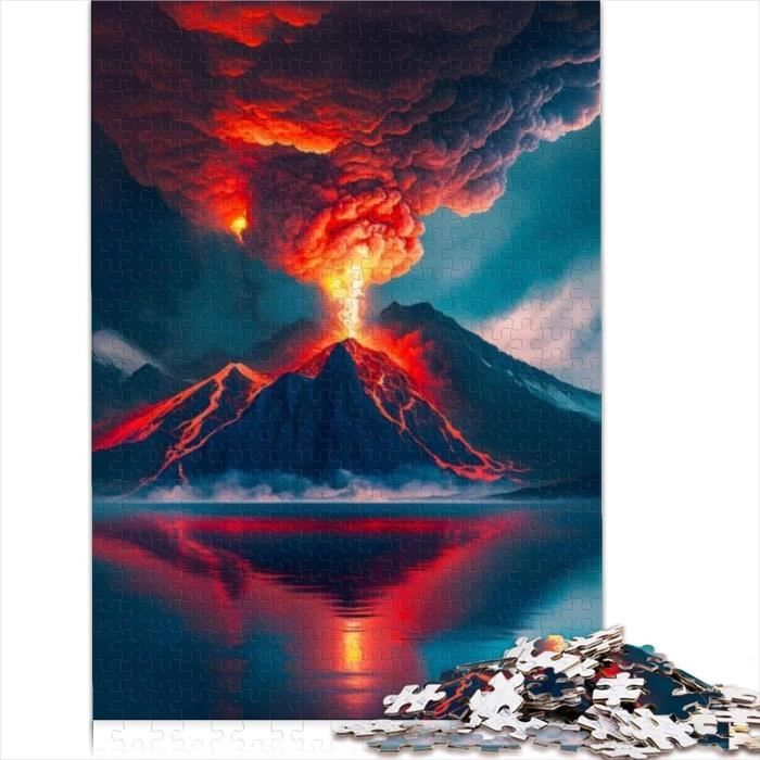 Collection Puzzle Volcan En Éruption 1000 Pièces Puzzle Pour Adultes ...