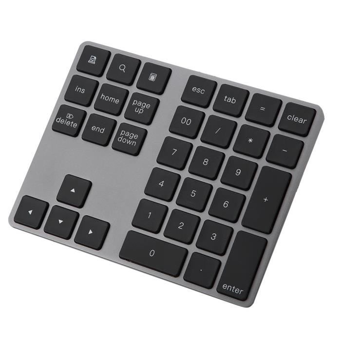 Pavés Numériques sans Fil, Clavier Numérique Bluetooth Portable Noir à ...