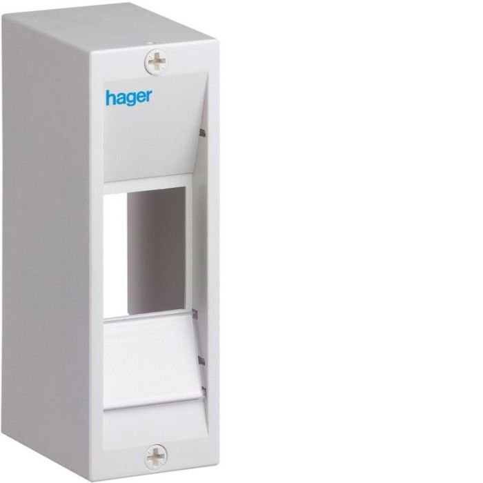 Coffret cache-borne - HAGER - GD102A - 2 modules - IP30 - Classe II ...