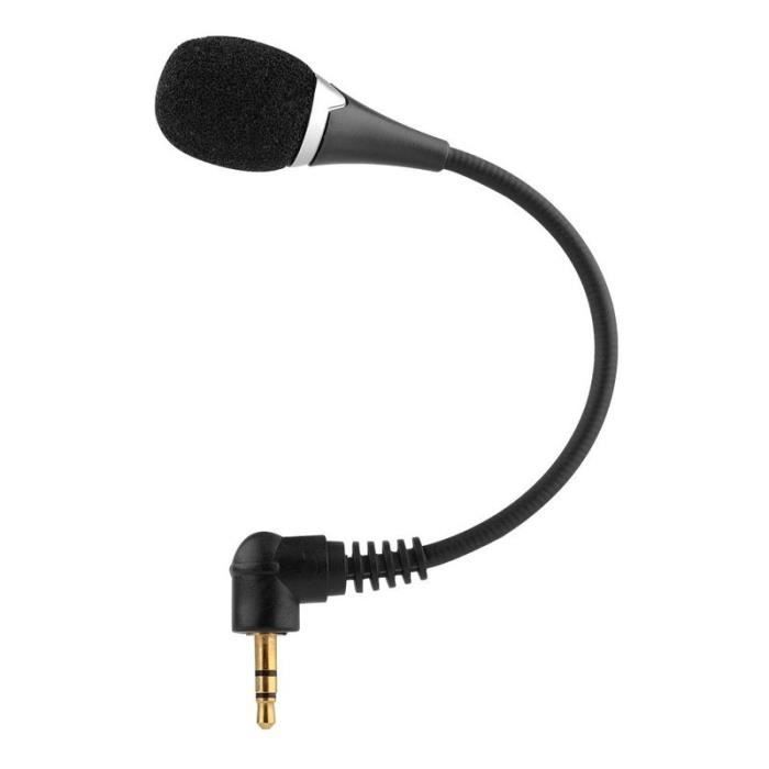 INSTEN® Microphone Micro Flexible noir Pour Ordinateur PC Notebook ...