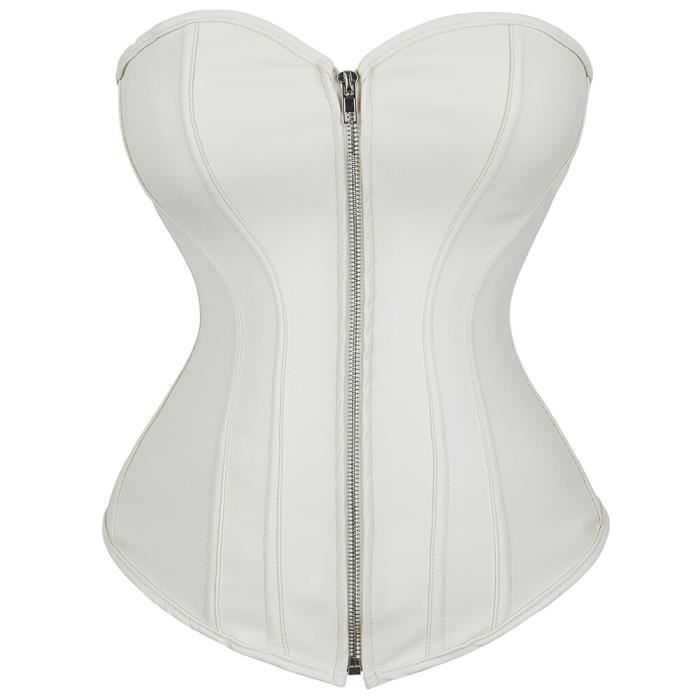 Bustier-corset,Corset en cuir pour femmes, Steampunk, grande taille ...