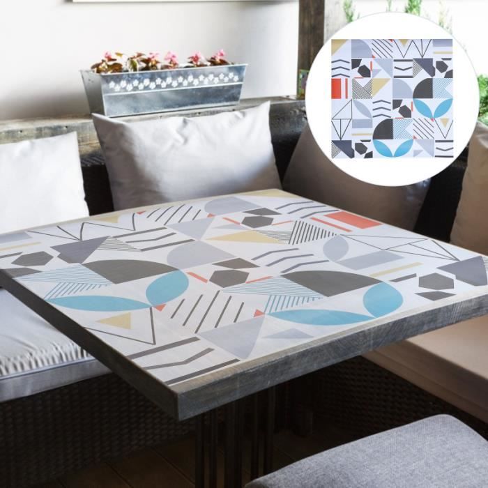 1 feuille de table décalque à motif géométrique Doublure ruban adhesif ...