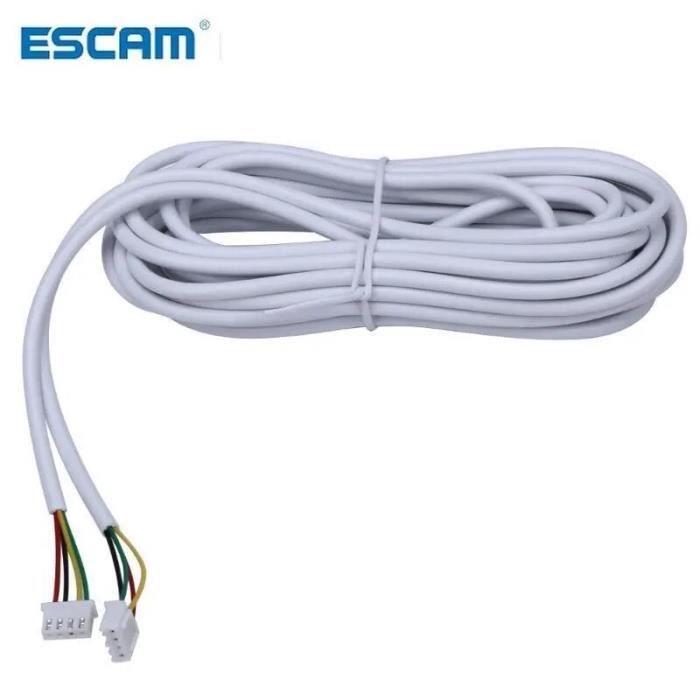 Câble d'interphone filaire - RNCYN - AVVR - 4 fils - Cuivre - 15m ...