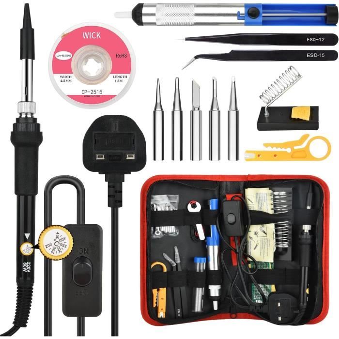 Fer A Souder, 80W Température Réglable 180-480 °C Poste A Souder, Fer À ...