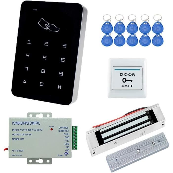 YAVIS Full Set RFID Porte Accès Contrôle Système Kit + 180kg Serrure ...