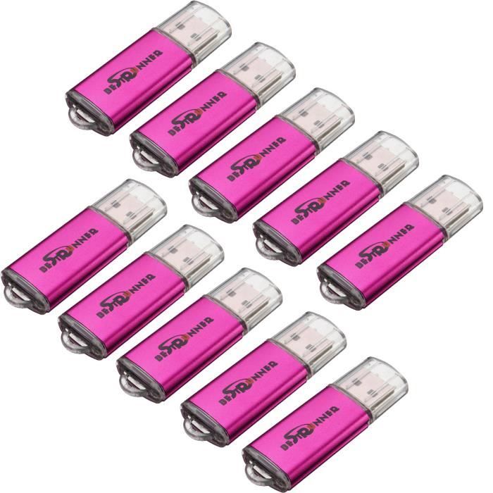 BESTRUNNER Lot de 10pcs 64MB CLE USB 2.0 Mémoire Flash Drive Laptop ...