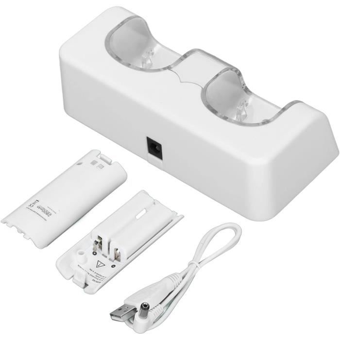 Station De Charge Pour Manette Wii Avec Piles, Double Station De Charge ...