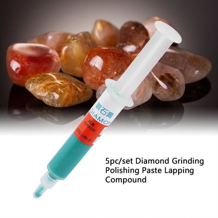 Zerone Pâte abrasive diamantée 5pc / set Pâte de polissage de meulage ...