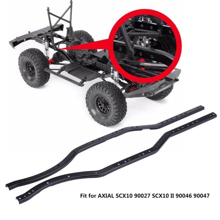 Rail de chassis RC Crawler, Rail de cadre de châssis principal en acier 414mm pour AXIAL SCX10 ...