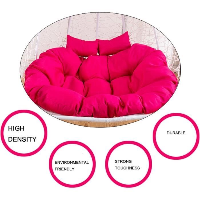 Coussin Fauteuil Suspendu En Rotin Double, 2 Person Suspendu Hamac ...