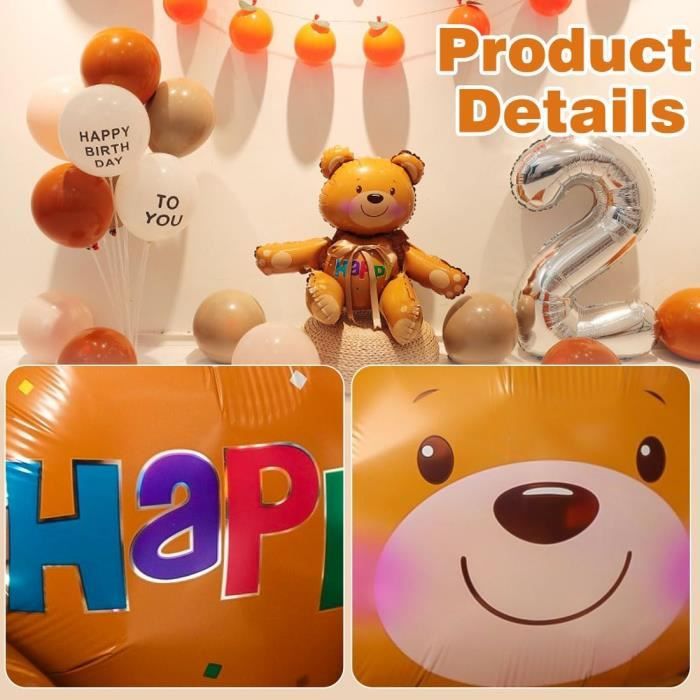 Grand Ballon Nounours Gonflable,Mignon Nounours Ballon Happy Birthday ...