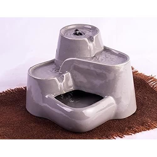 Mini Fontaine à Eau pour Chat en Ceramique - 1,3 litres - Silencieuse ...