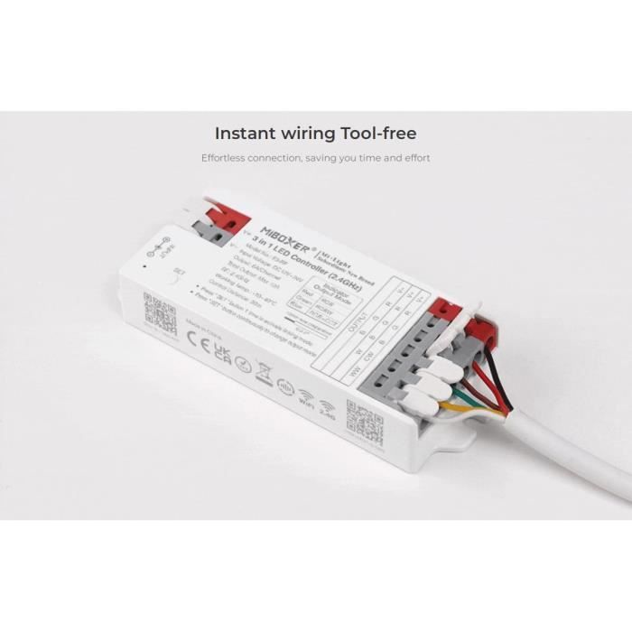 Milight Miboxer Contrôleur Led 3 En 1 2,4 Ghz Rvb Rgbw Rgbcct ...