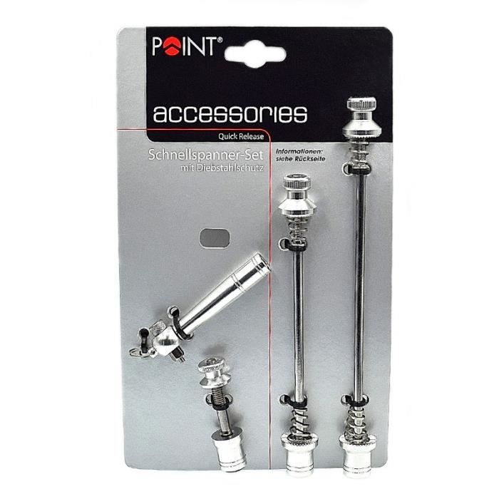 Antivol selle et roues de vélo - Point - 3 axes de fixation - Adulte ...