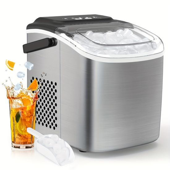 Machine à glace, 8 glaçons en ~9 min, réservoir 0.8L, 2 tailles ...