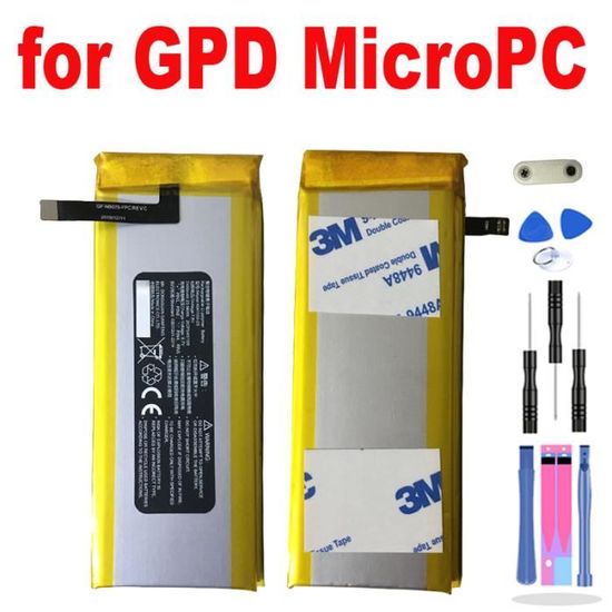 Batterie micro-pc GPD 3100mAh, 4841105-2S, Compatible avec la version ...