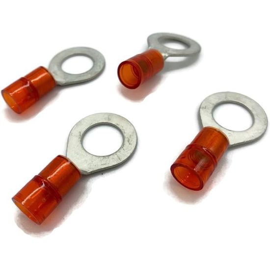 Cosse De Câble 6Mm2 À 10Mm2 Cosse De Câble Isolée M10 À 4 Anneaux ...