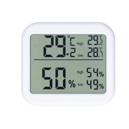 EJ.life Digital Hygrometer, Large‑screen LCD Display Thermometer ...