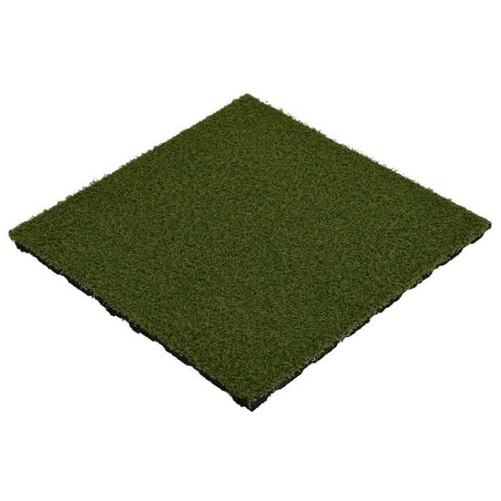 LE SHOP Carreaux de gazon artificiel 4 pcs 50x50x2,5 cm Caoutchouc 130113 - Cdiscount Jardin