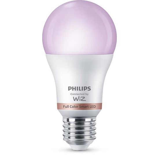 Ampoule Led Standard E27 8,5w Full Colors Wifi Wiz Philips - GENERIQUE - Blanc - 25000 heures ...