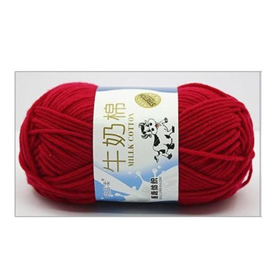 Fil De Laine À Tricoter En Coton 50g 5 Plis Teint Au Crochet Artisanat ...