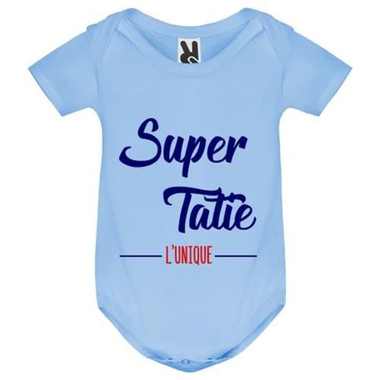 Body bébé - Bébé Garçon - Bleu - SUPER TATIE Bleu - Cdiscount Prêt-à-Porter