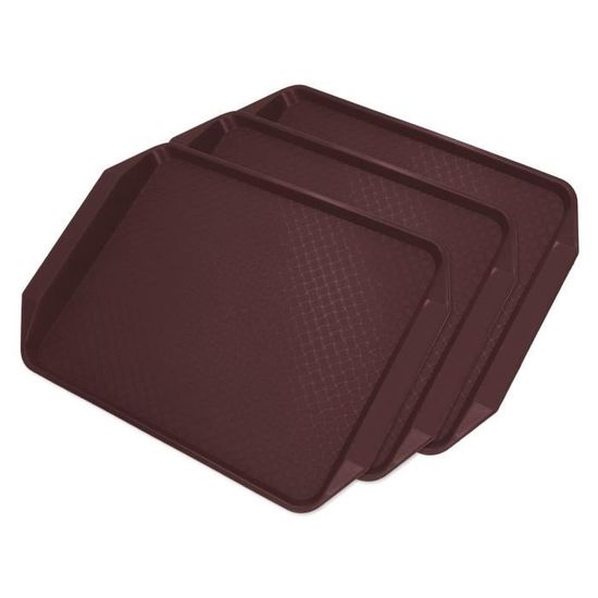 Mxzzand Plateaux de cafétéria 3pcs Plateau de Nourriture Coloré Plateau ...