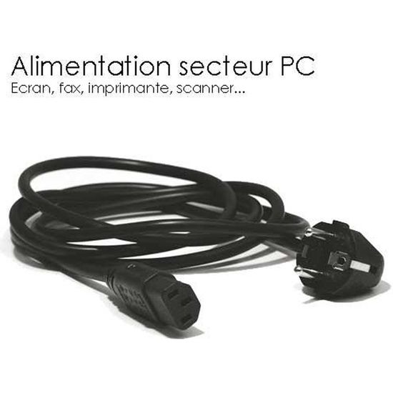 Cable d'alimentation PC, Ecran, chargeur - Cdiscount Informatique
