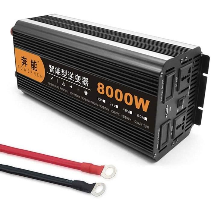 SGSG Onduleur de Puissance 4000w à Onde sinusoïdale Pure 12V24V DC à ...