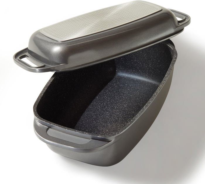 Cocotte Rectangle 40x22 cm, avec Couvercle à Induction, Revêtement ...