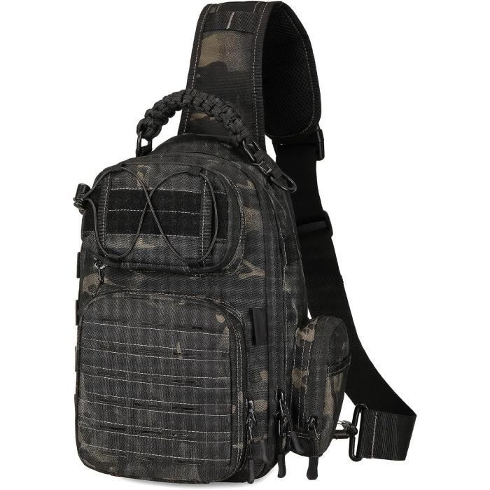 Sac De Poitrine Tactique Sacoche Bandouliere Cross Body Sac A Dos ...