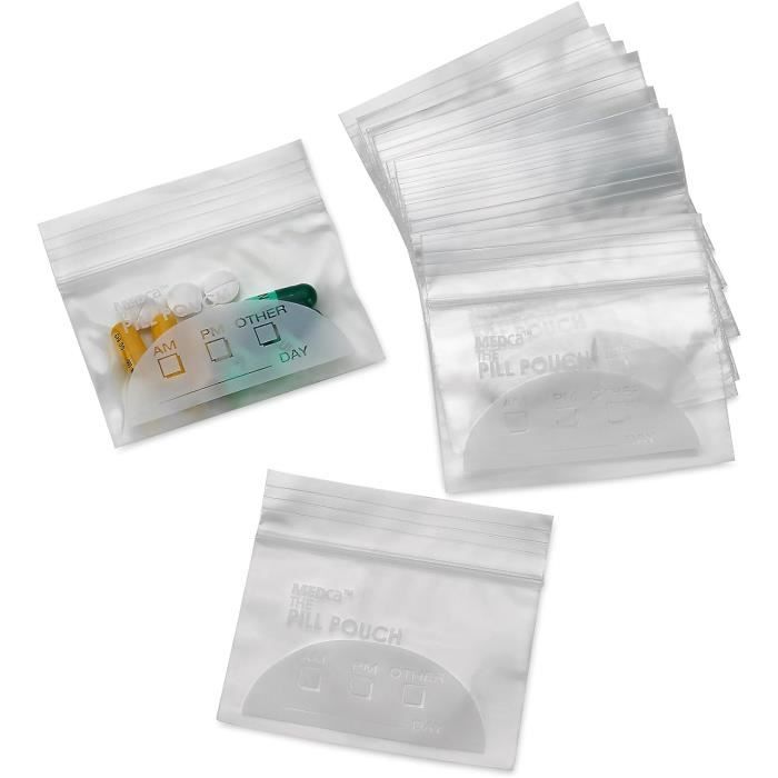 Sachets Individuels pour Pilules et Comprimés (Paquet de 100) 3" x 2.75 ...