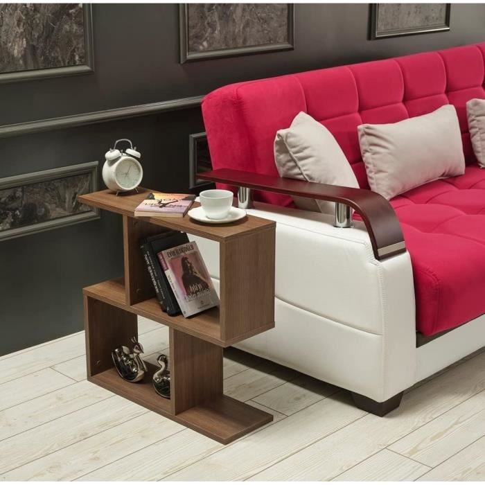 Étagère D'Appoint Étroite, Dimensions 60 X 60 X 20 Cm, Table D'Appoint ...