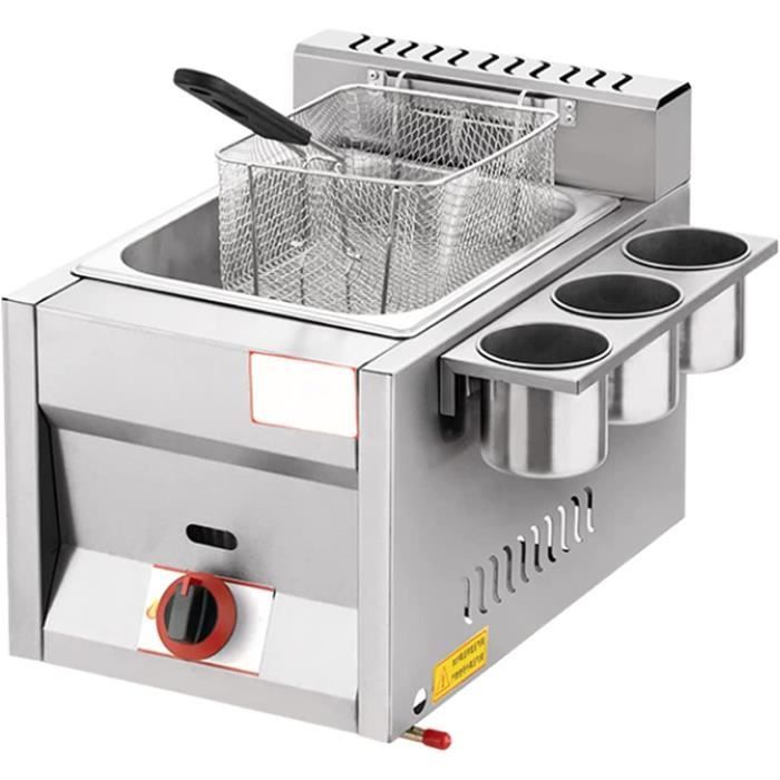 Friteuse à gaz Commerciale, friteuse à réservoir Haute capacité en ...