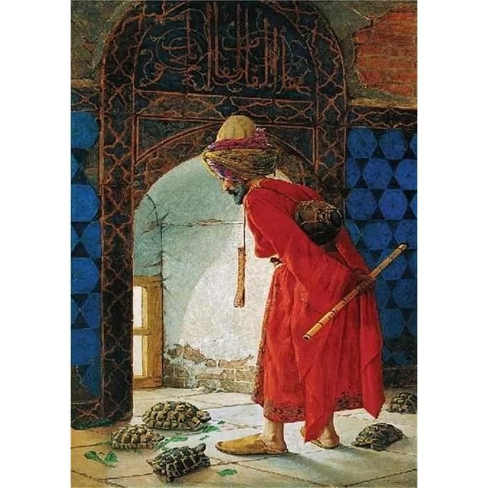 Jigsaw Puzzle pieces Osman Hamdi Bey The Turtle Trainer 1000 pièces[478 ...