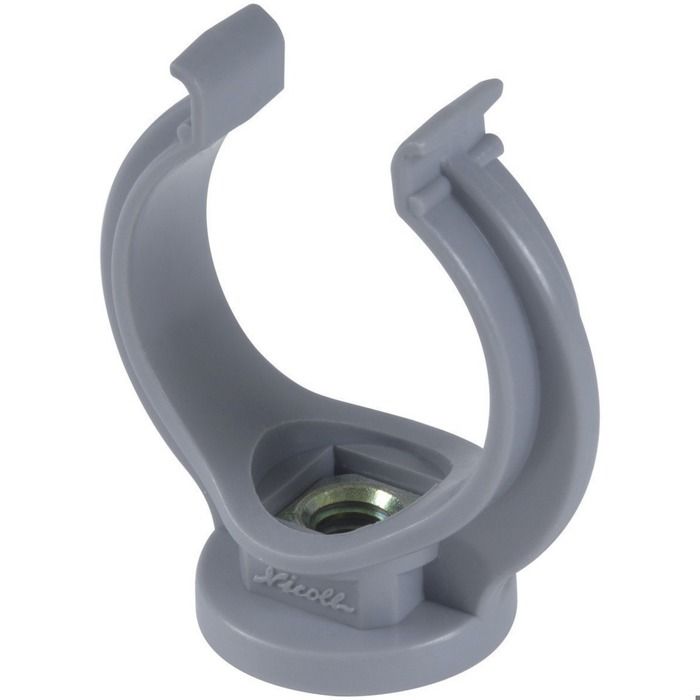 Collier lyre - NICOLL - CO40 - PVC 40 mm - Couleur gris - Fixation ...