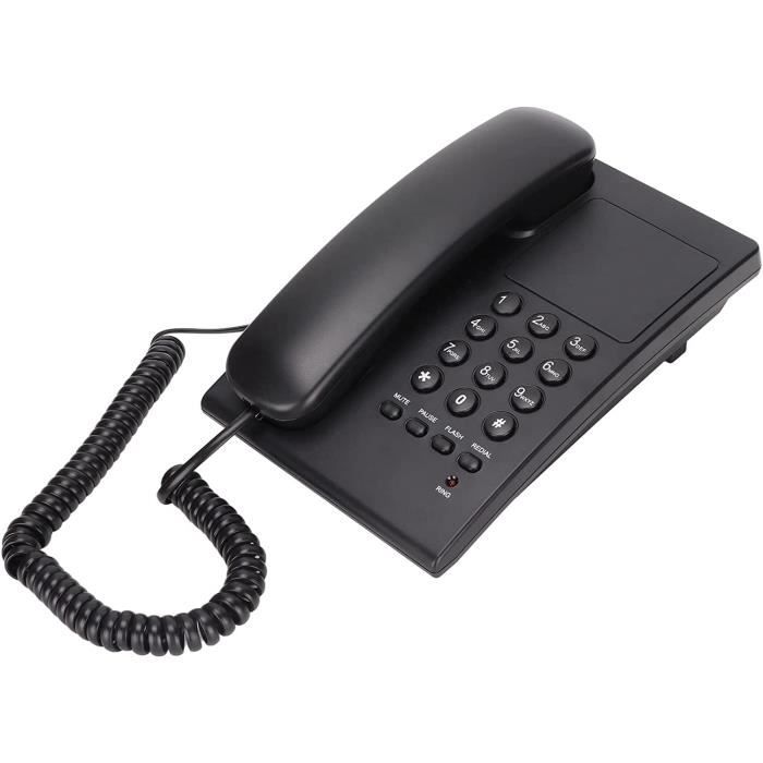 Téléphone Filaire avec Affichage de L'identification de L'appelant, Téléphone Filaire de Bureau ...